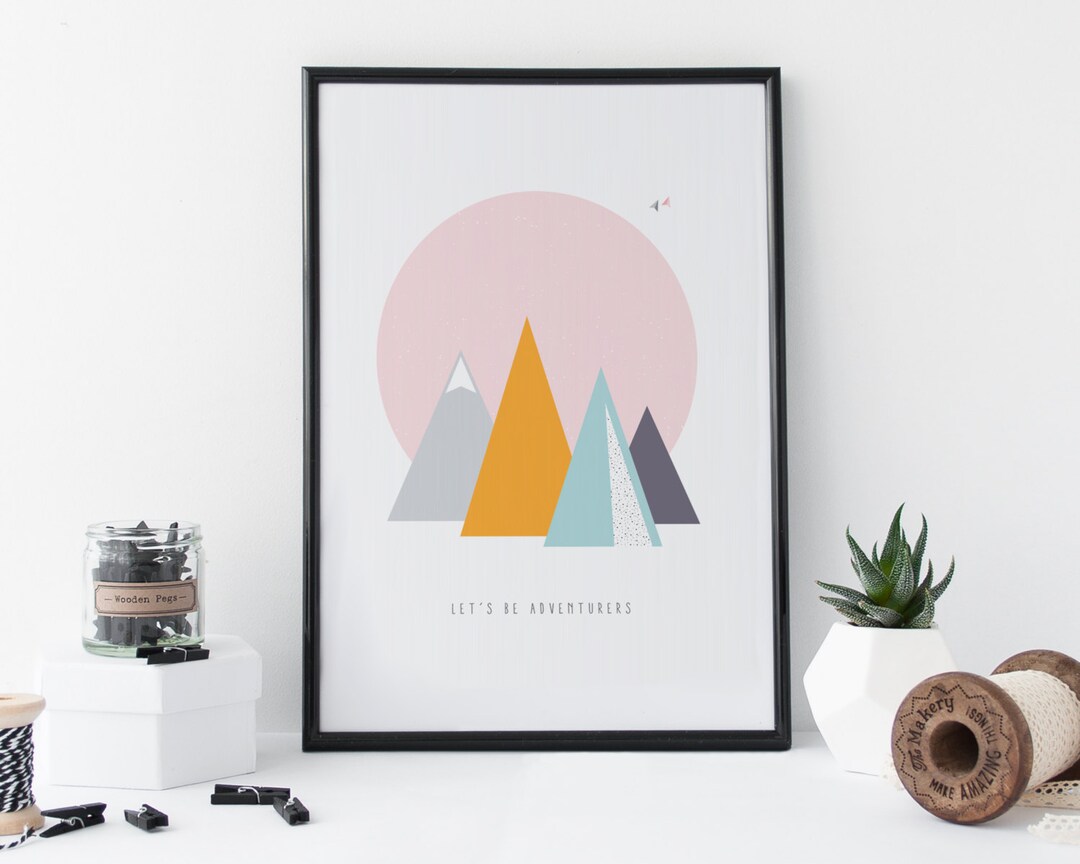 Adventurers - Mountain Poster Print - Etsy