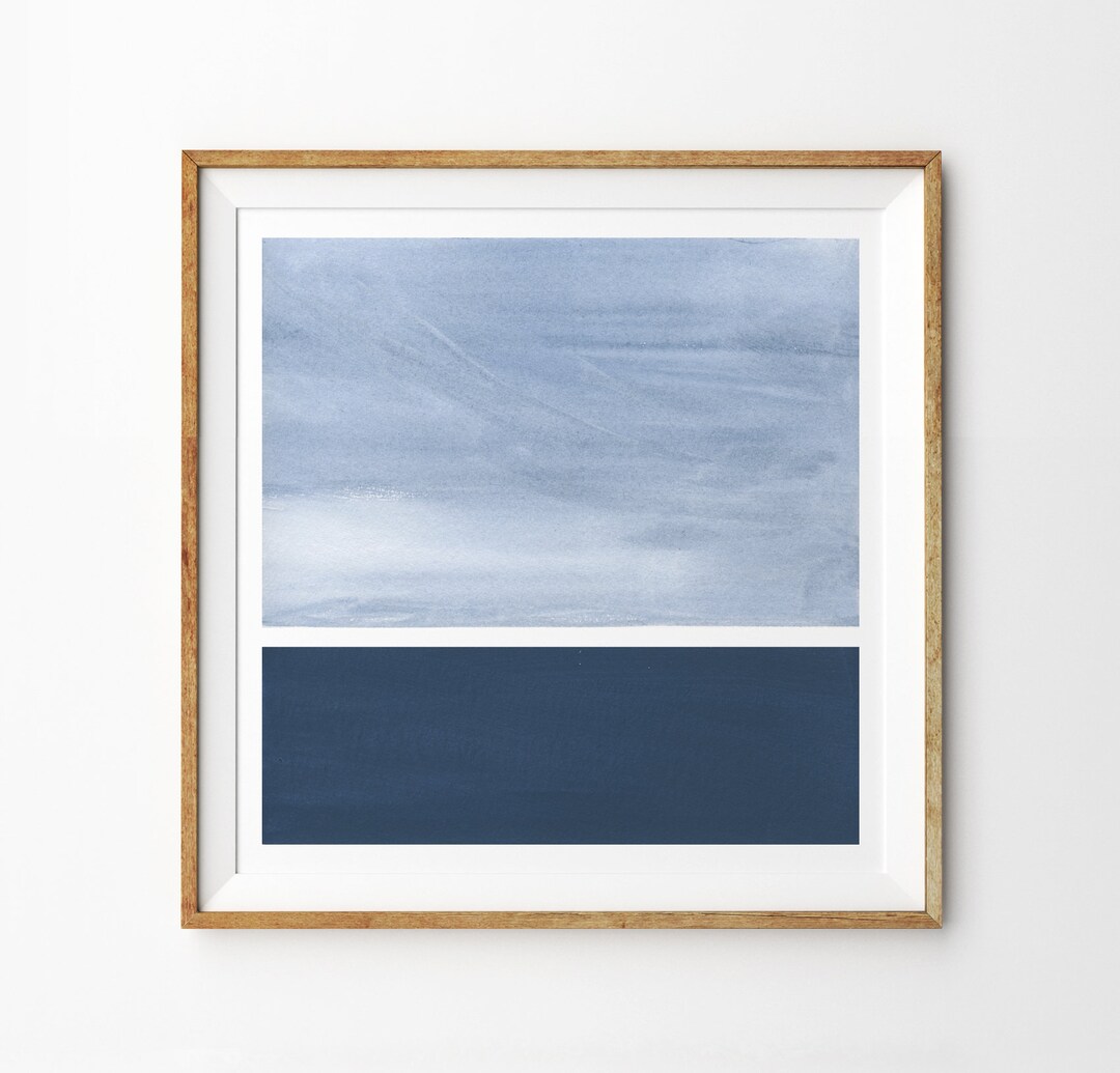 Skyline No. 1 - Abstract Landscape - Cloud Print - Abstract Art - Lake ...