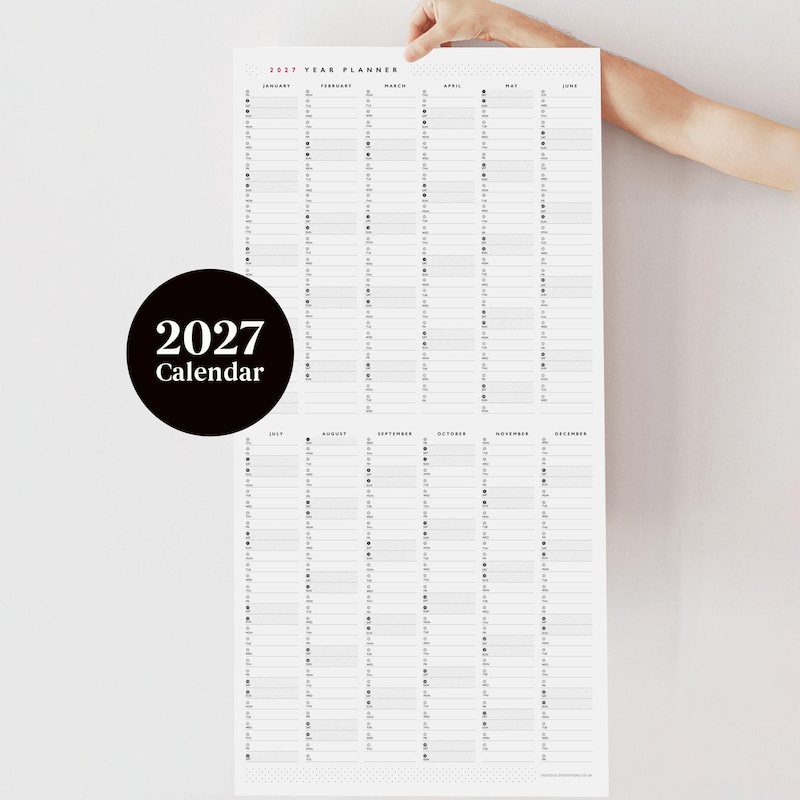 Wall Planner 2027 - Etsy UK