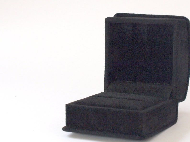 Gorgeous Velvet Ring Box Soft Velvet Wedding Ring Box Black - Etsy