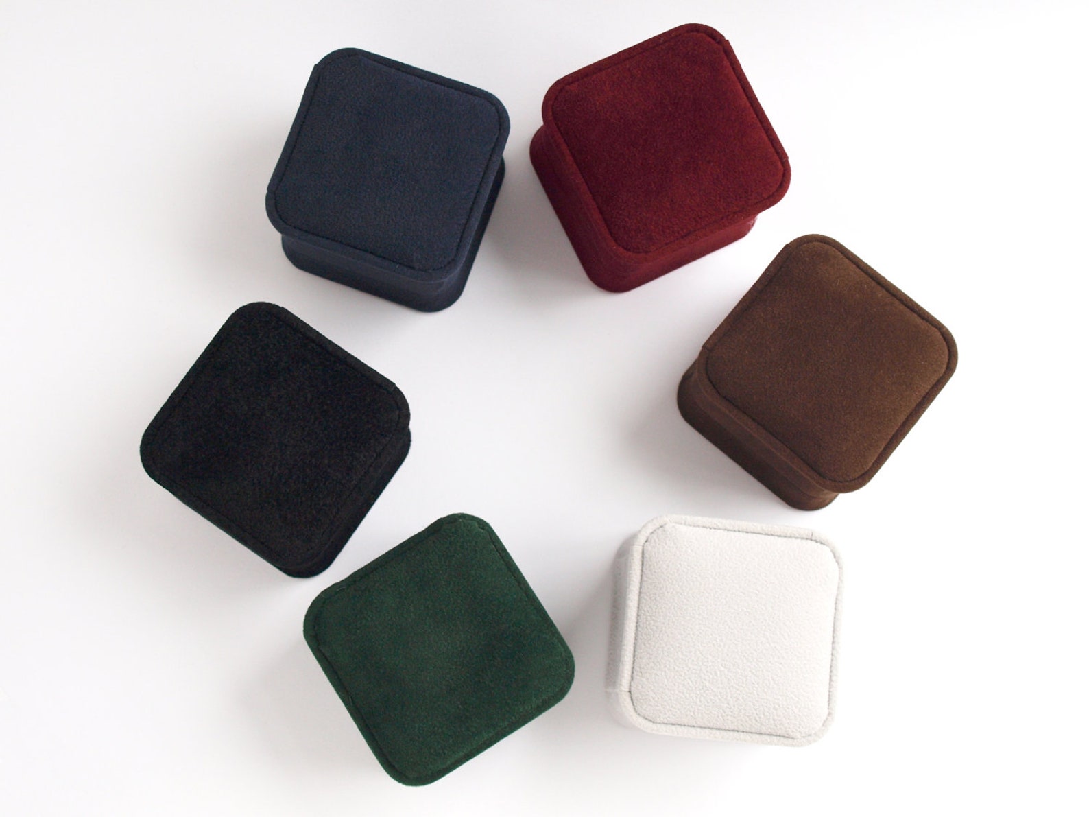 Burgandy Velvet Ring Box Engagement Ring Gift Box Ring - Etsy