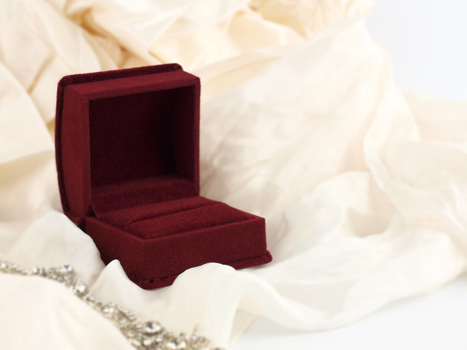 Gorgeous Velvet Ring Box Soft Velvet Wedding Ring Box Black - Etsy