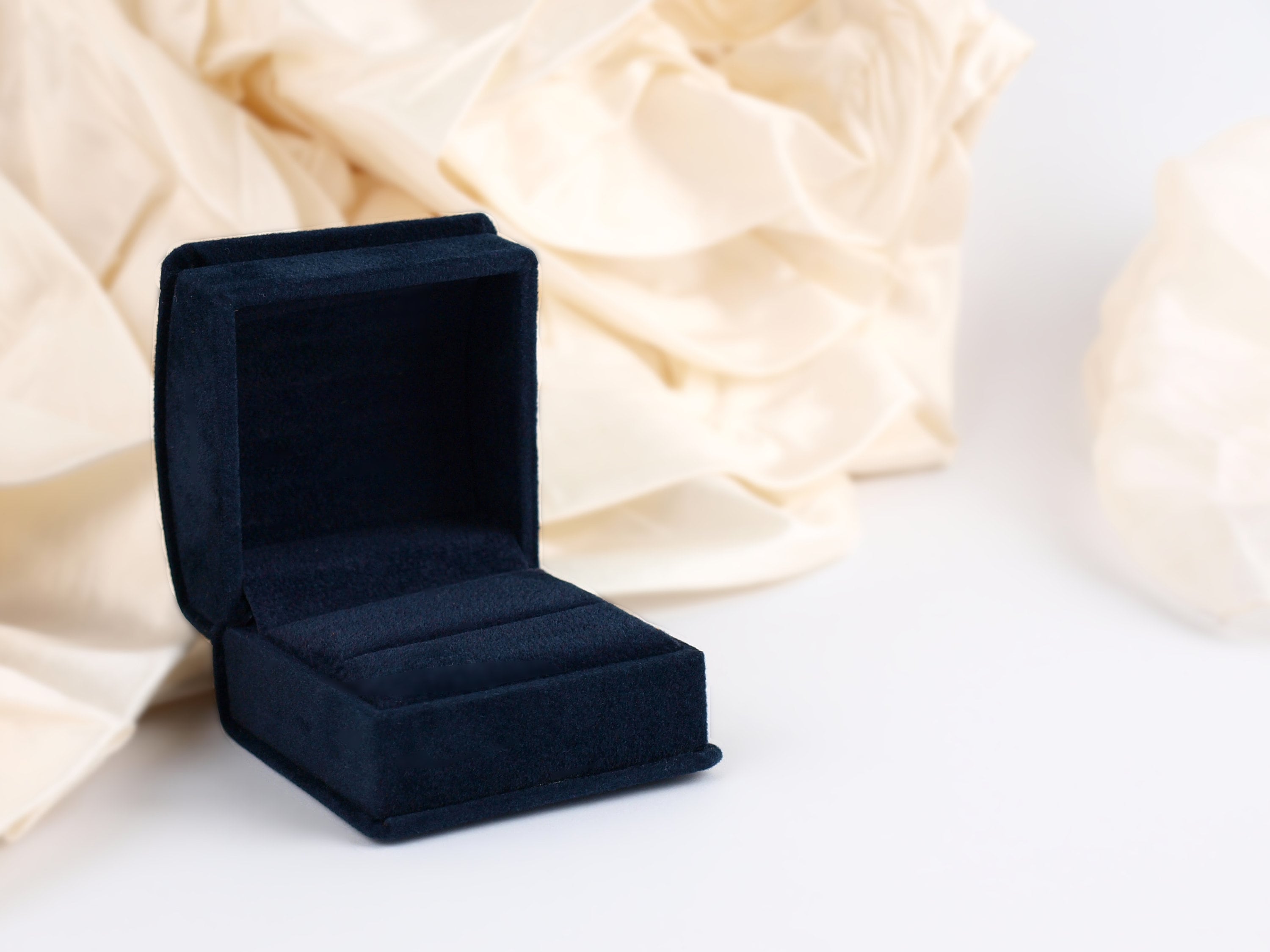 Gorgeous Velvet Ring Box Soft Velvet Wedding Ring Box Black | Etsy