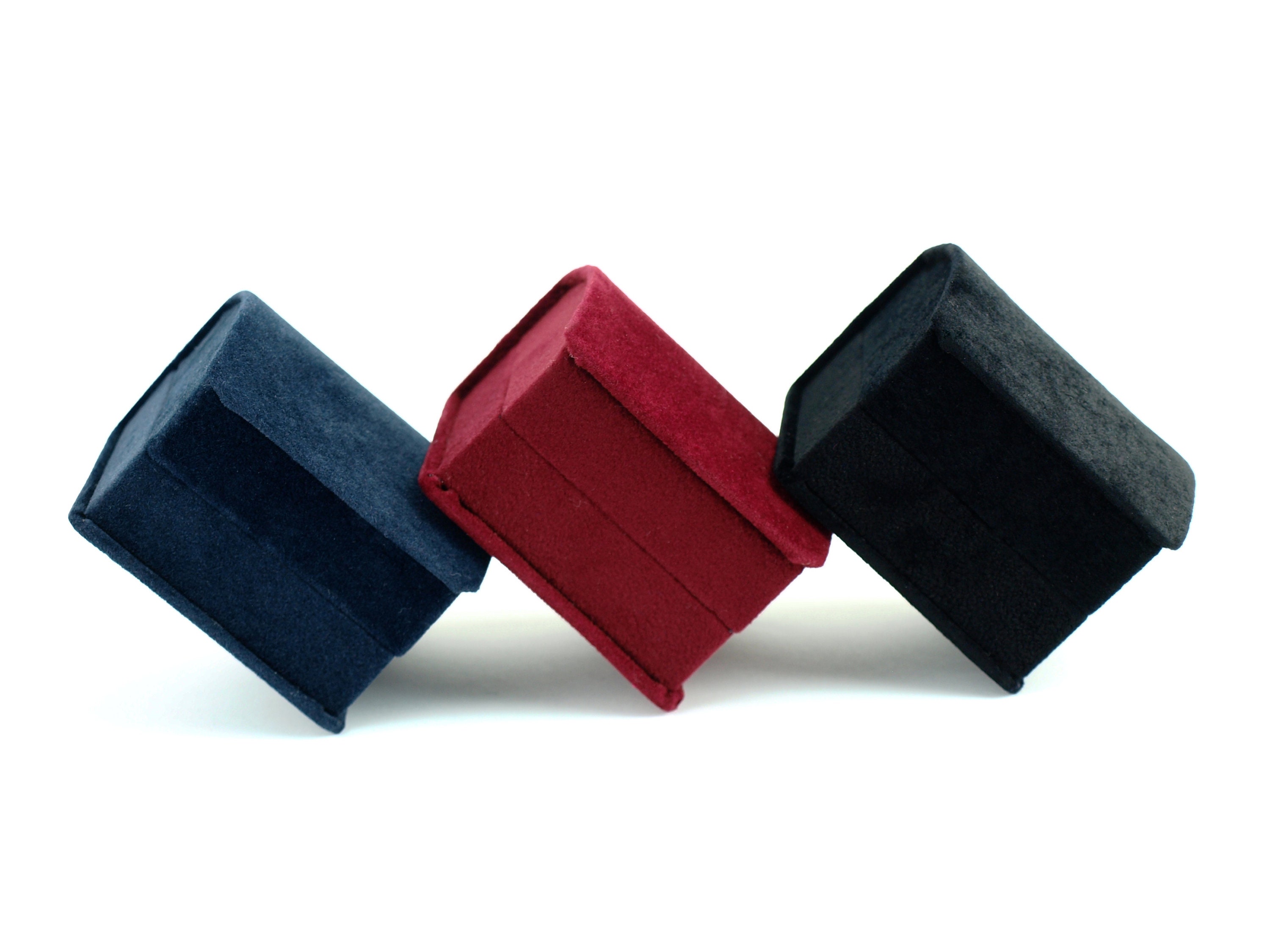 Gorgeous Velvet Ring Box Soft Velvet Wedding Ring Box Black | Etsy