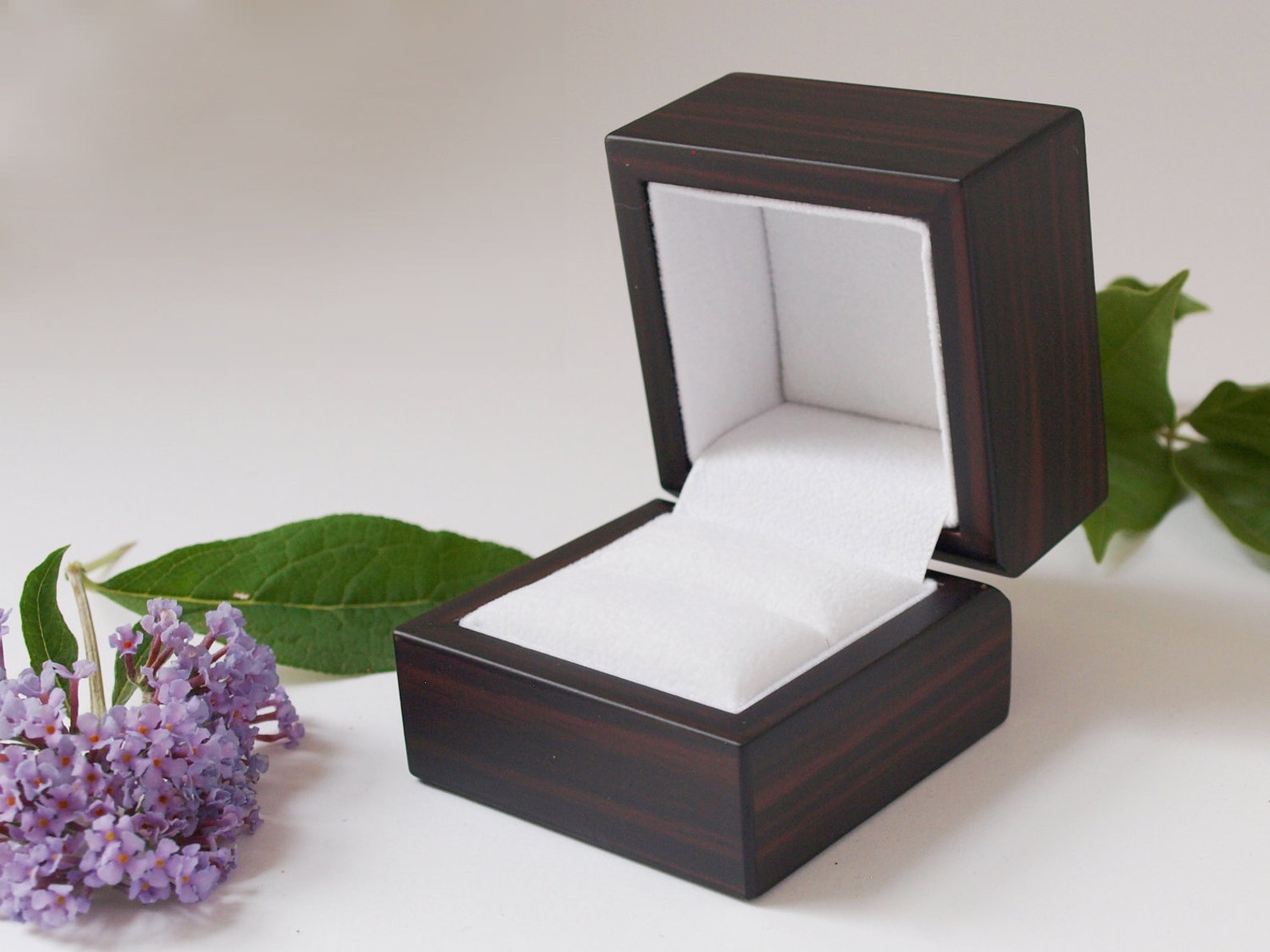 Zebra Wood Ring Box, Stunning Wooden Ring Box for Proposal, Weddings ...