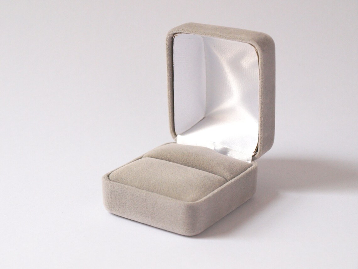 Burgundy Velvet Ring Box Engagement Ring Box Proposal Ring | Etsy