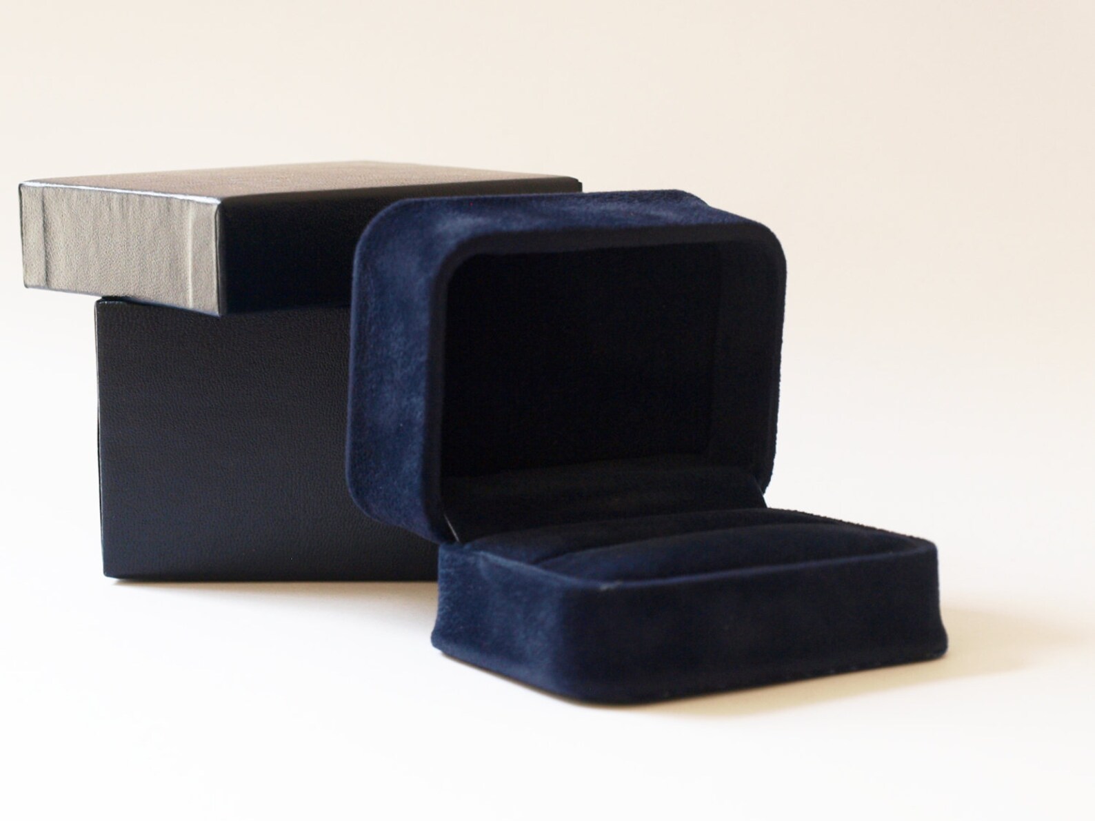 Double Ring Box Wedding, Engagement Ring Box, Cufflink Gift Box, Soft ...