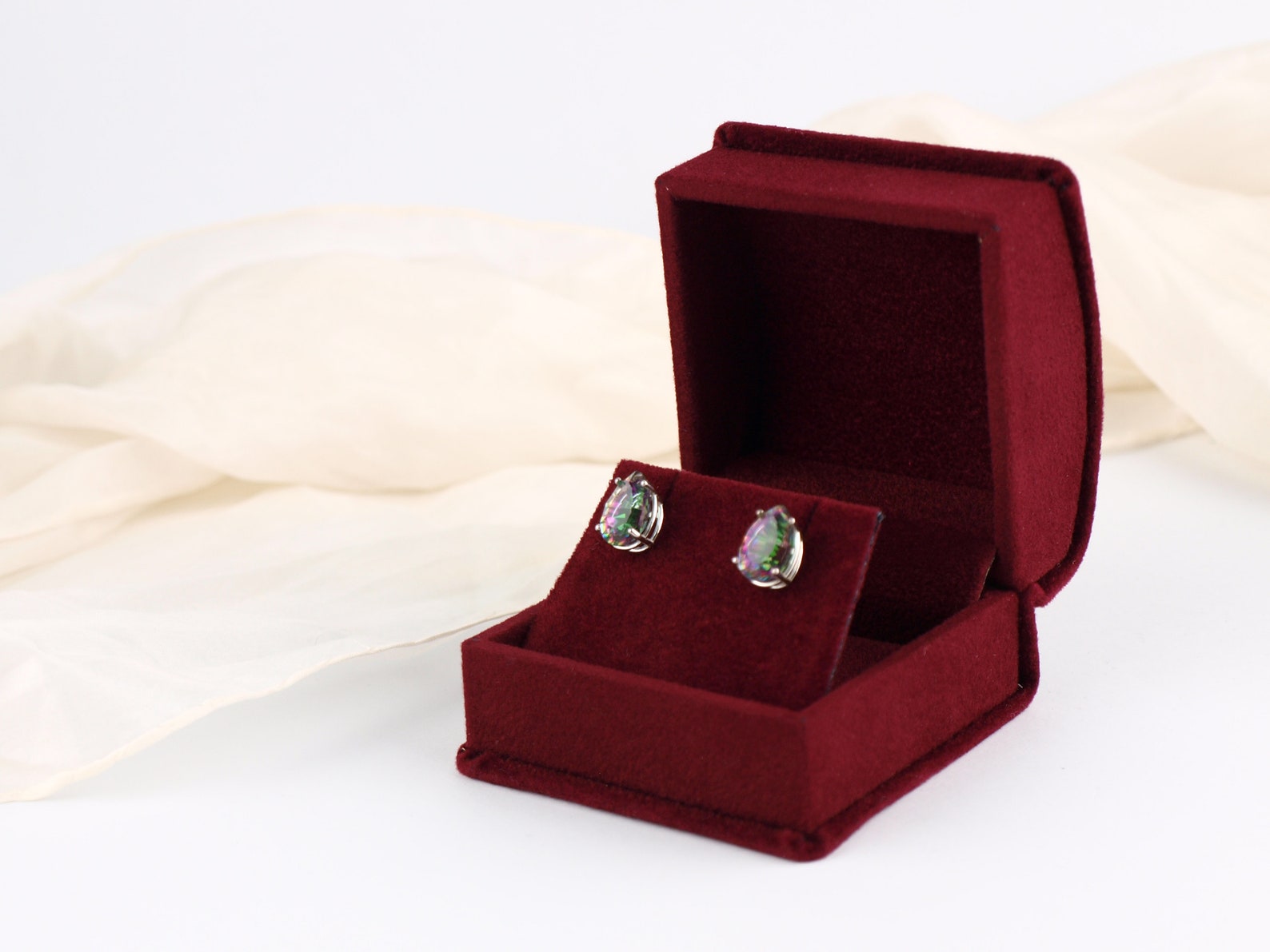 Luxury Velvet Earring Box Velvet Earring Gift Box With Gift - Etsy