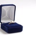 Blue Velvet Ring Box for Weddings, Royal Blue Engagement Ring Box ...