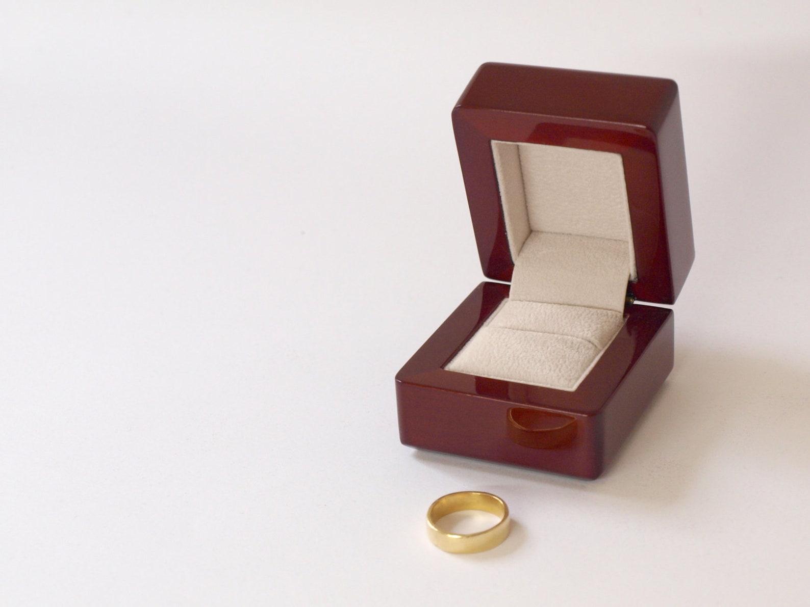 Wooden Ring Box Ring Bearer Box Single Ring Box Proposal | Etsy