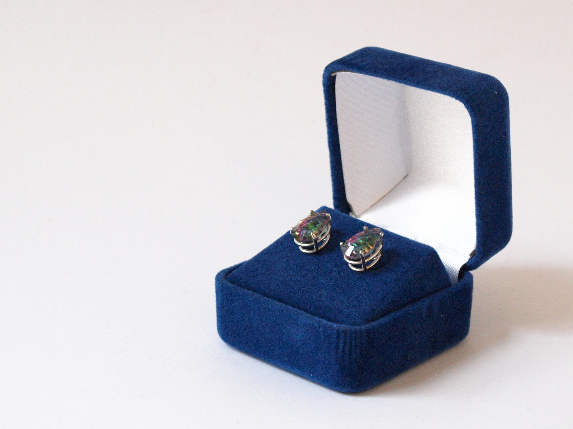 Velvet Earring Gift Box, Jewellery Box, Earring Box for Studs, Earring ...