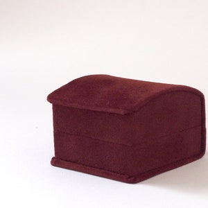 Luxury Black Velvet Ring Box, Velvet Wedding Ring Box Black, Proposal ...