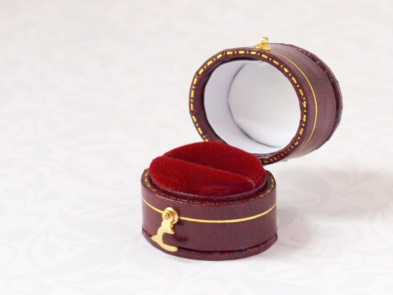 Oval Ring Box Wedding Ring Box Engagement Ring Box Ring - Etsy