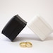 Black Double Ring Box Wedding Engagement Ring Box Cufflink - Etsy