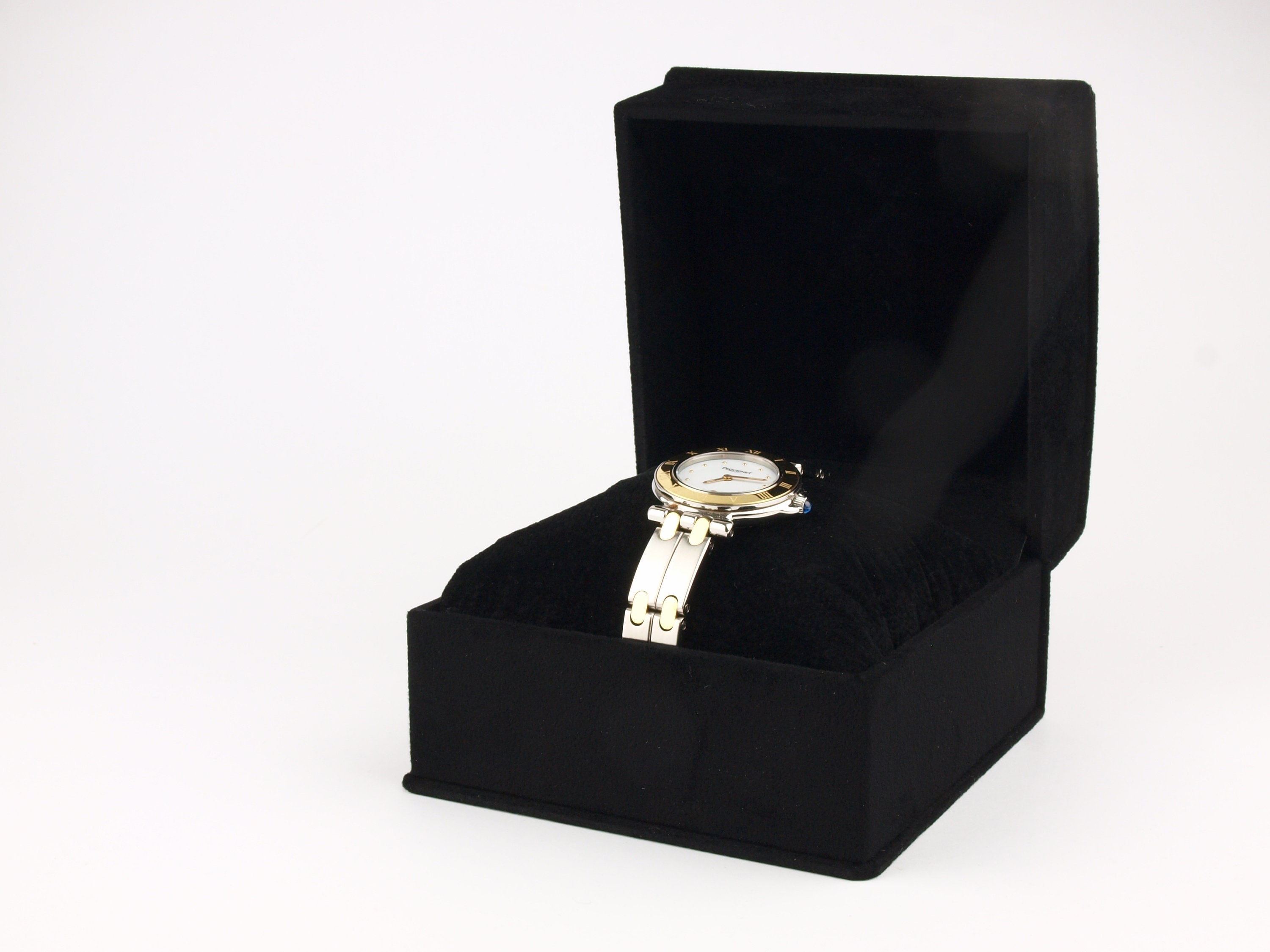 Luxury Black Velvet Watch Box, Collar Watch or Bracelet Gift Box With ...
