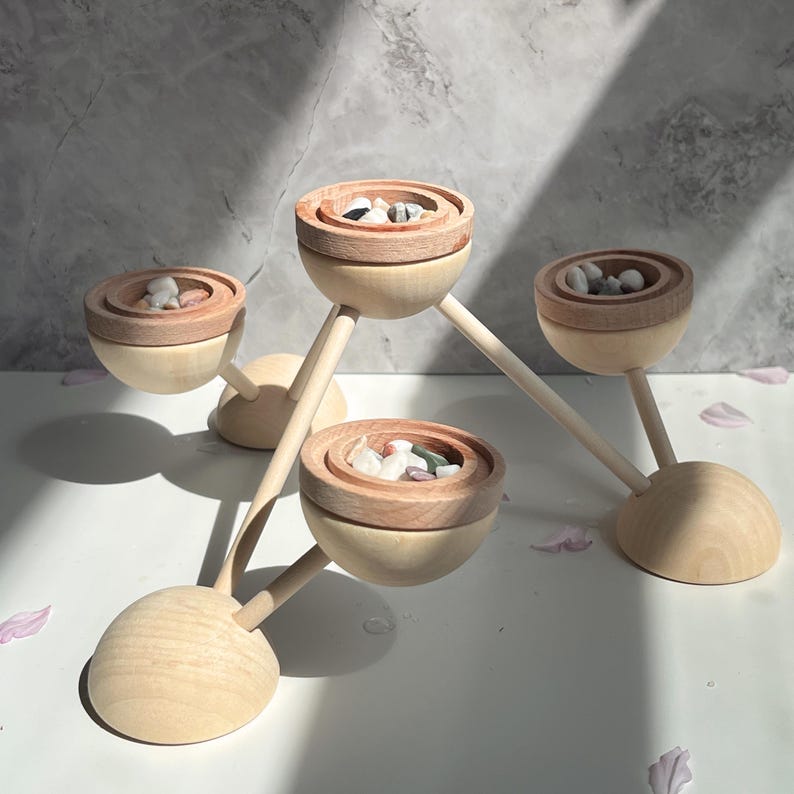 Wood Aromatherapy Diffuser: Sacred Geometry Zen Decor With Aroma Bowls ...