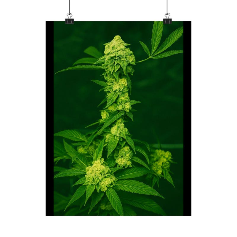 Marijuana Botanical Print - Etsy