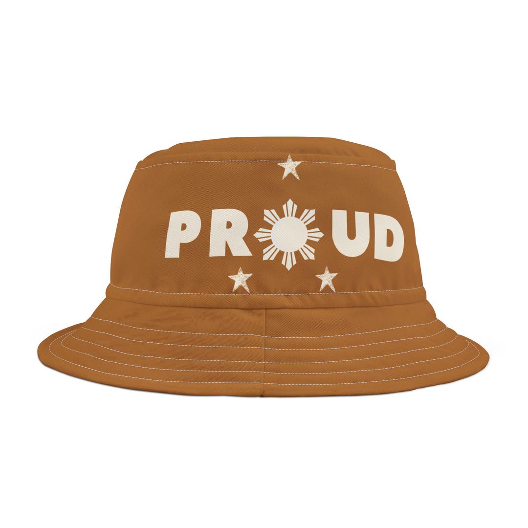 Filipino Philippines Emblem Bucket Hat Heritage Edition Sun Three Stars ...