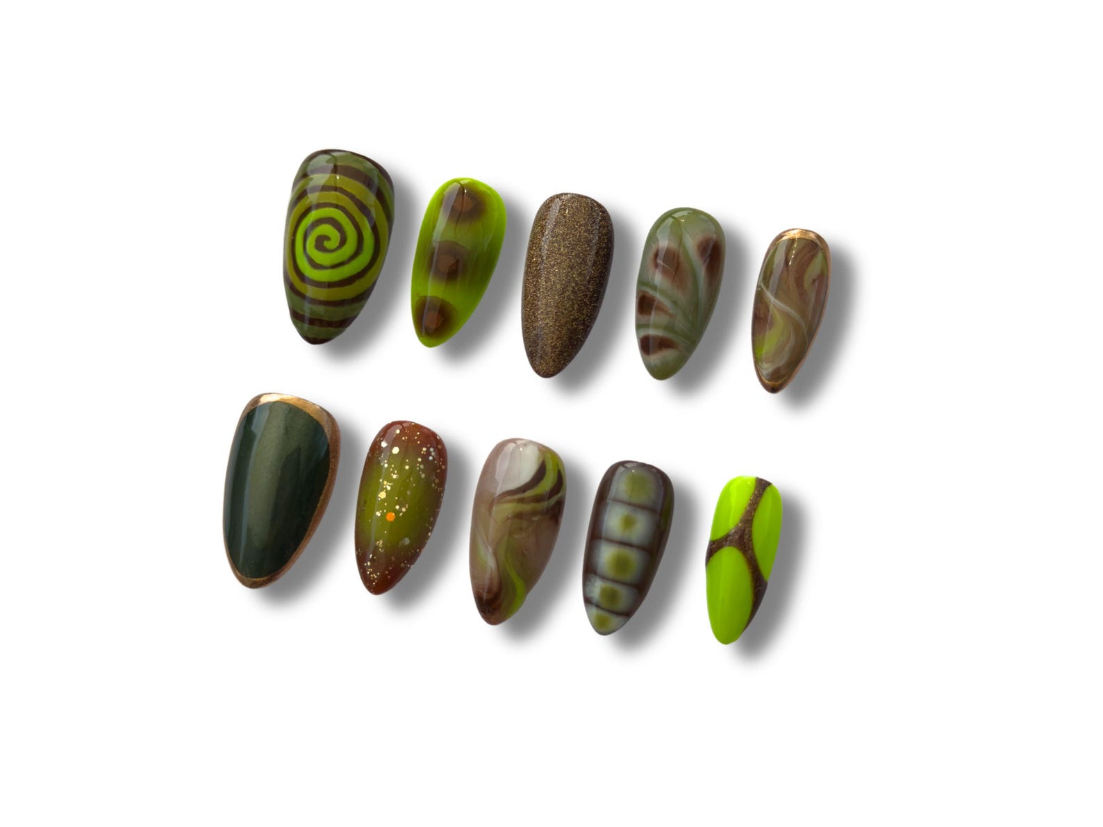 Get Outta My Swamp Press on Nails | Shrek Nails | Swamp Nails | Chrome ...