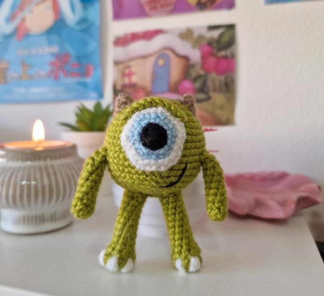 Handmade Mike Wazowski Amigurumi – Crochet Monster Doll - Etsy