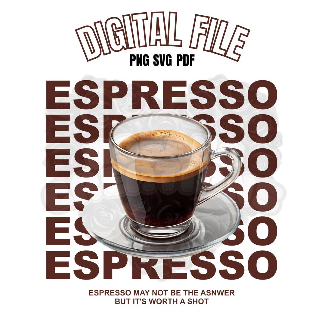 Espresso Digital Download | Drink Wall Art Cafe Aesthetic Decor ...