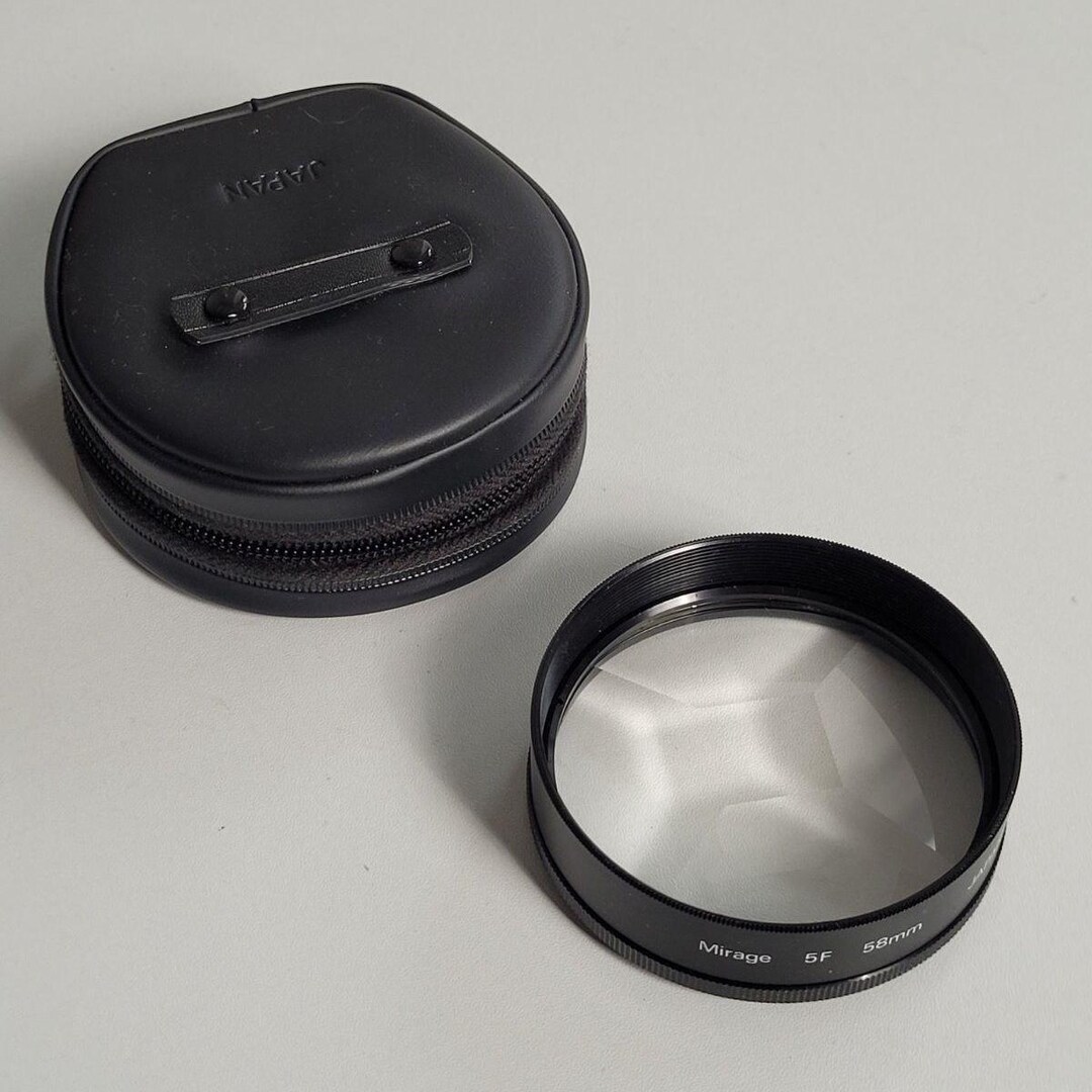 Vintage Prism Camera Filter: Mirage 5F 58mm Lens, Made in Japan, 1980s ...