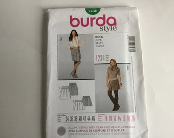 BURDA 7217 DRESS Pattern One-piece Sleeveless Dress With - Etsy