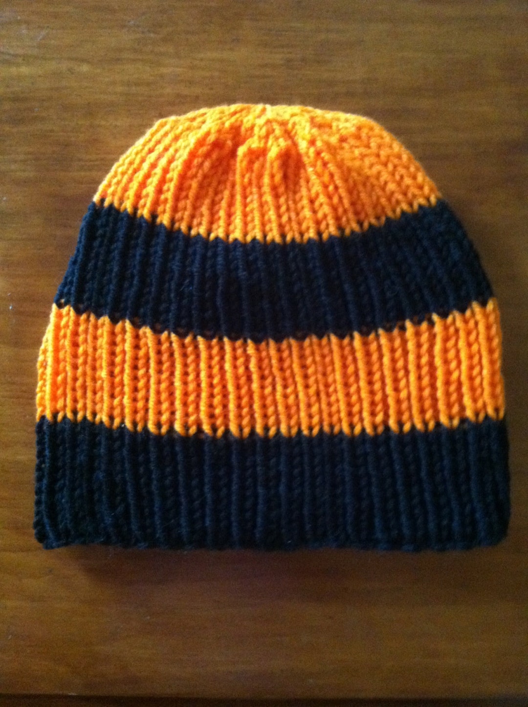 Hand Knit Beanie, Cute and Unique Hand Knit Hat, Striped Beanie Child ...