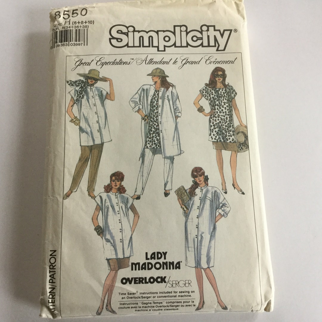 Simplicity 8550 Vintage Sewing Patterns Uncut Misses Maternity Dress ...