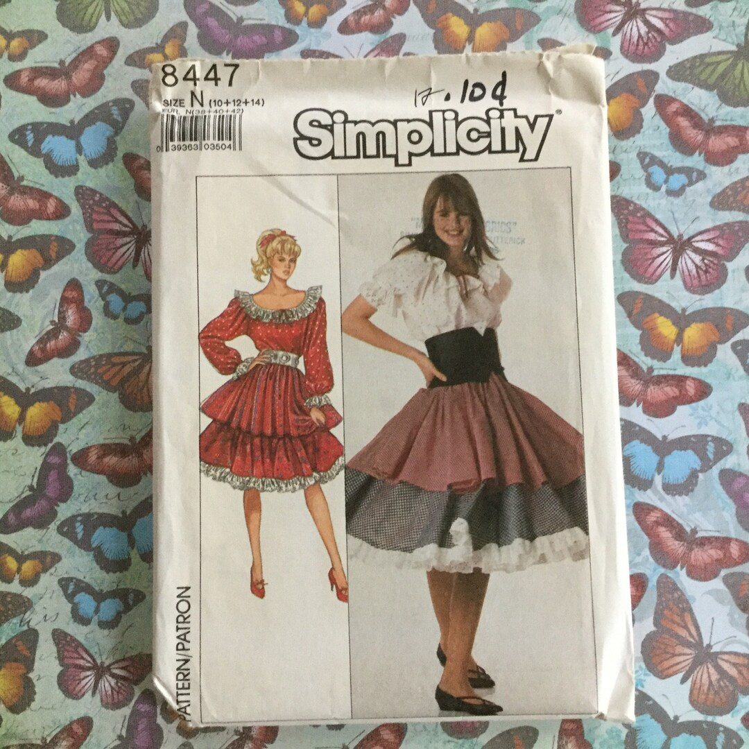 Simplicity 8447 Vintage Sewing Patterns. Uncut Misses 80s - Etsy