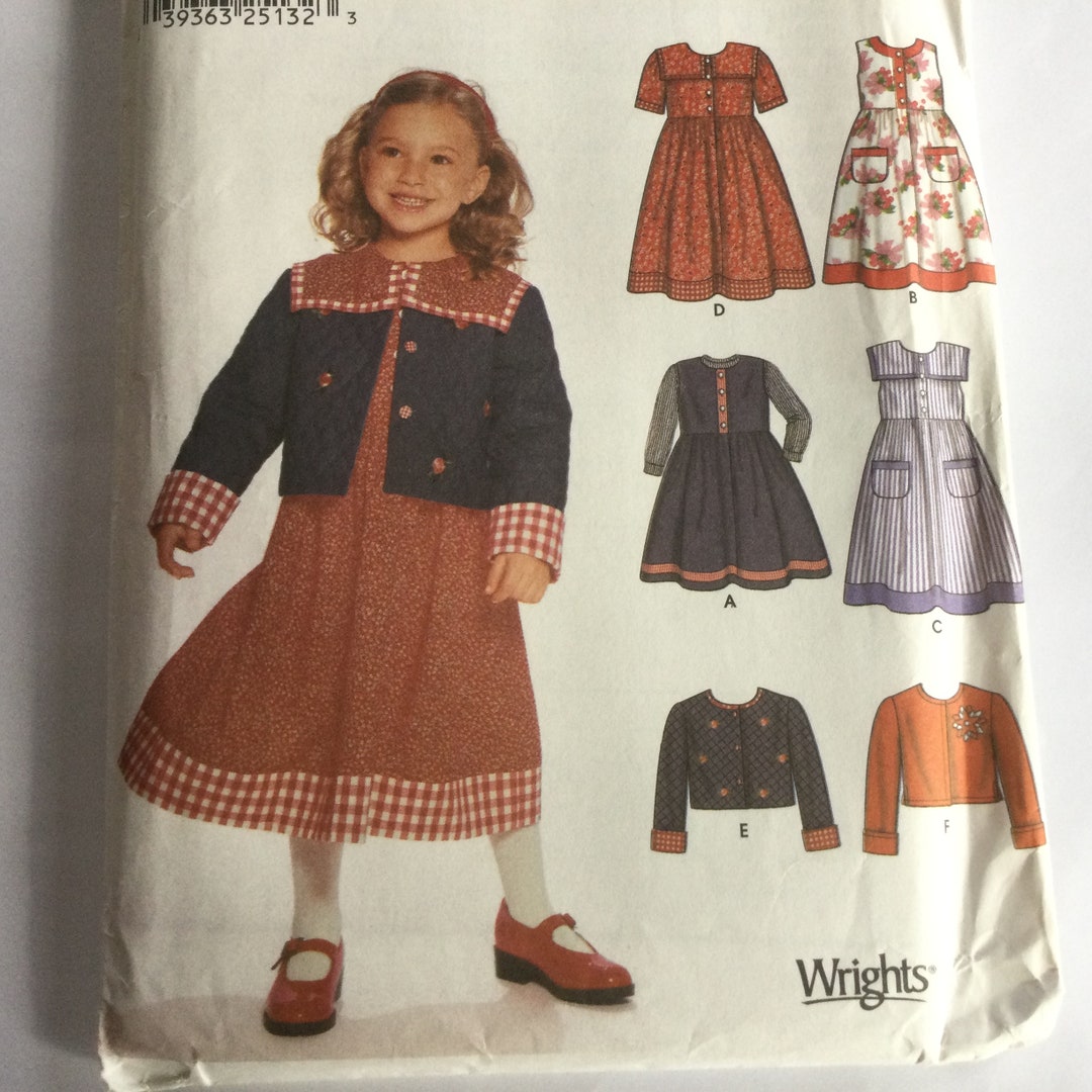 Simplicity 9846 Sewing Patterns, Uncut Girl Child Jumper, Jacket, Dress ...