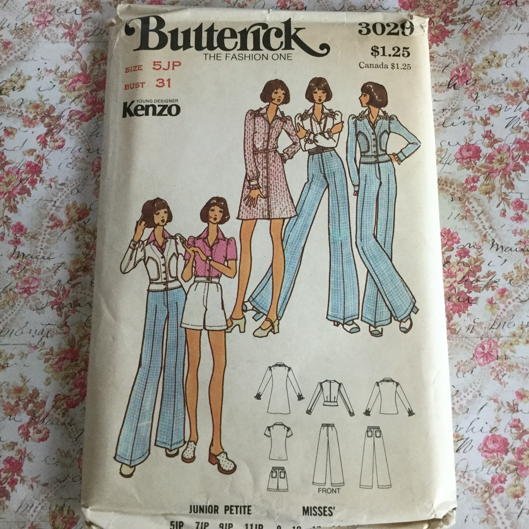 Butterick 3029 Sewing Patterns. Uncut Vintage Junior Petite and Misses ...