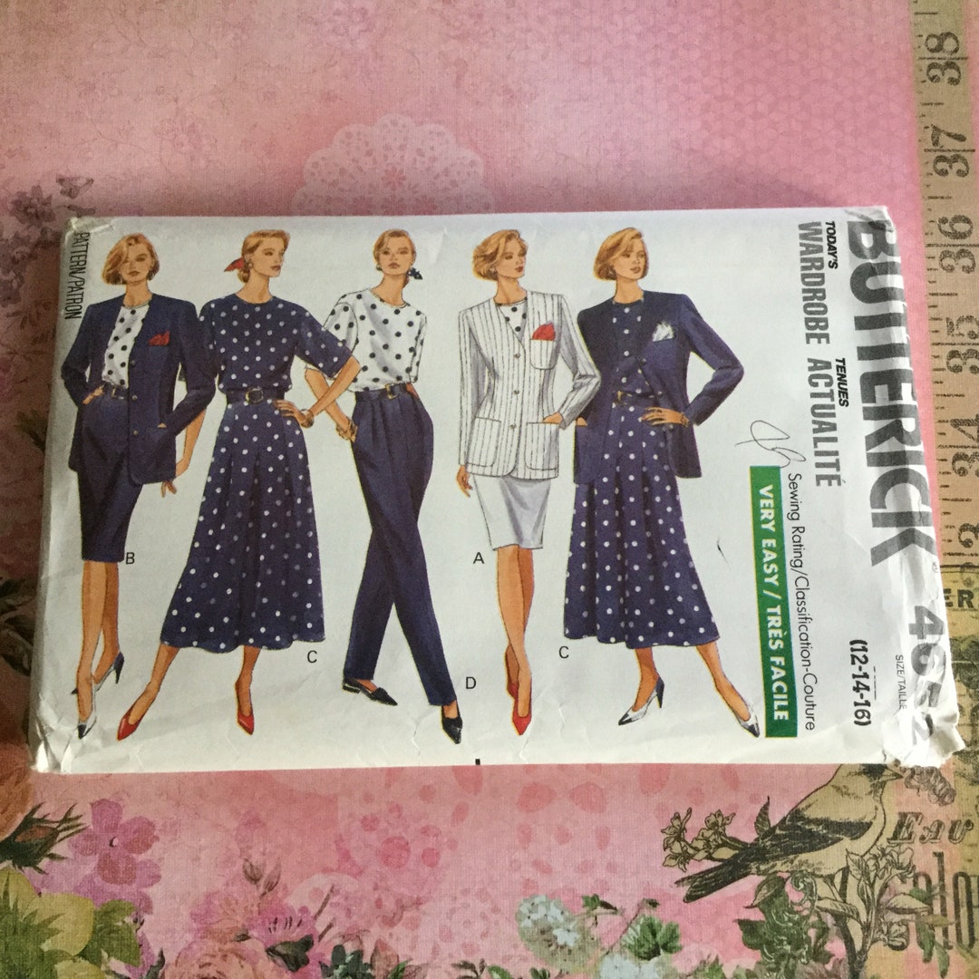 Butterick 4652 Sewing Patterns. Uncut Misses Petite Jacket, Top, Pants ...
