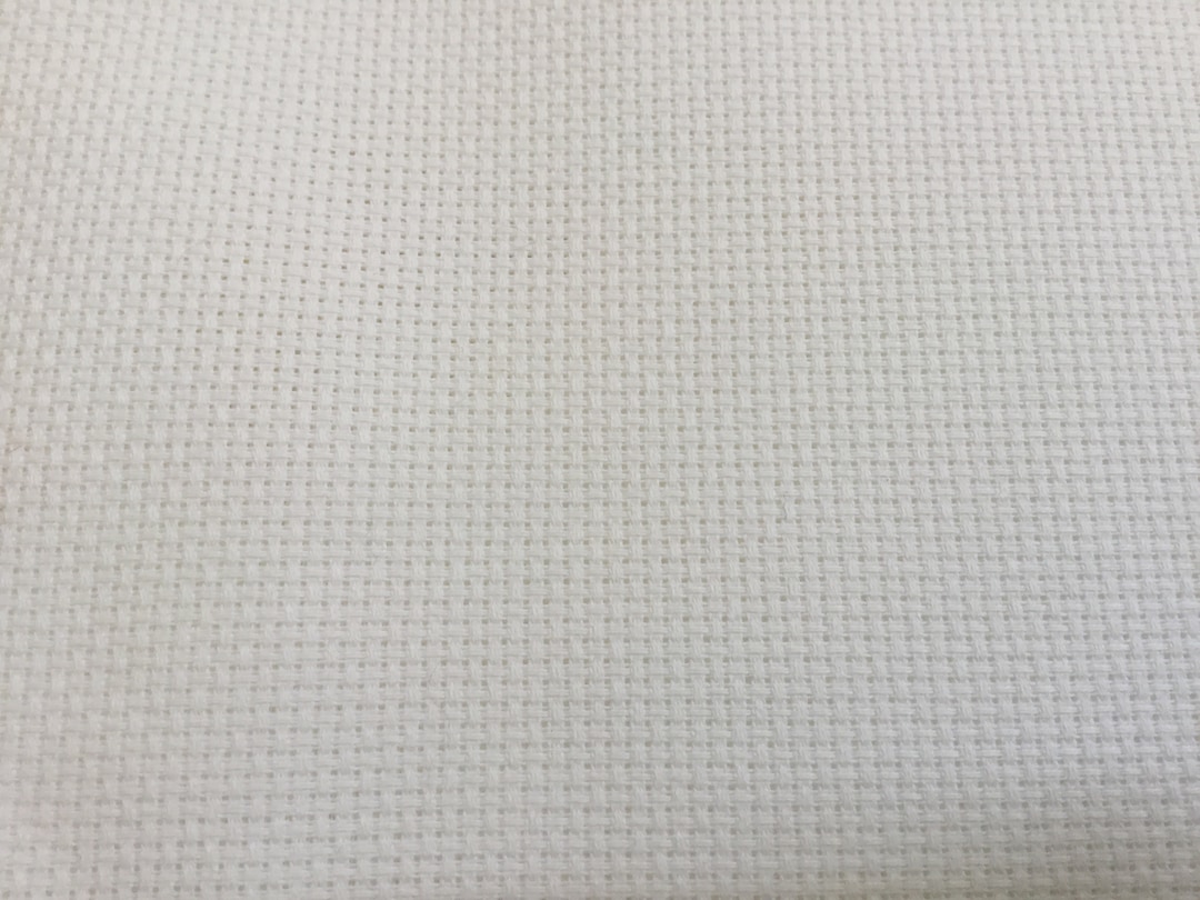 1 Yard of White 14 Count Aida Fabric for Cross Stitch, Needlepoint. Big ...