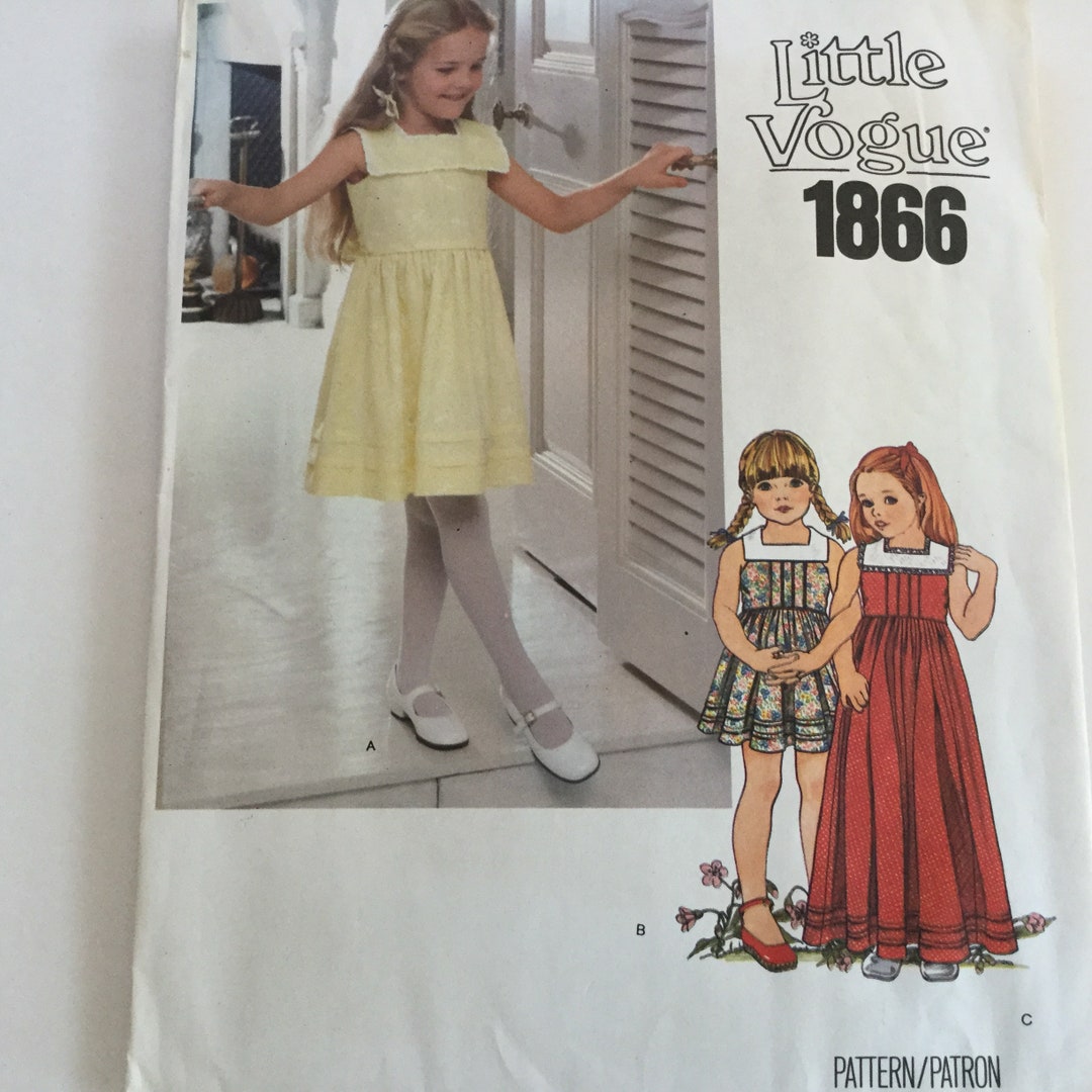 Little Vogue 1866 Sewing Patterns, Vintage Collectible Uncut Sewing ...