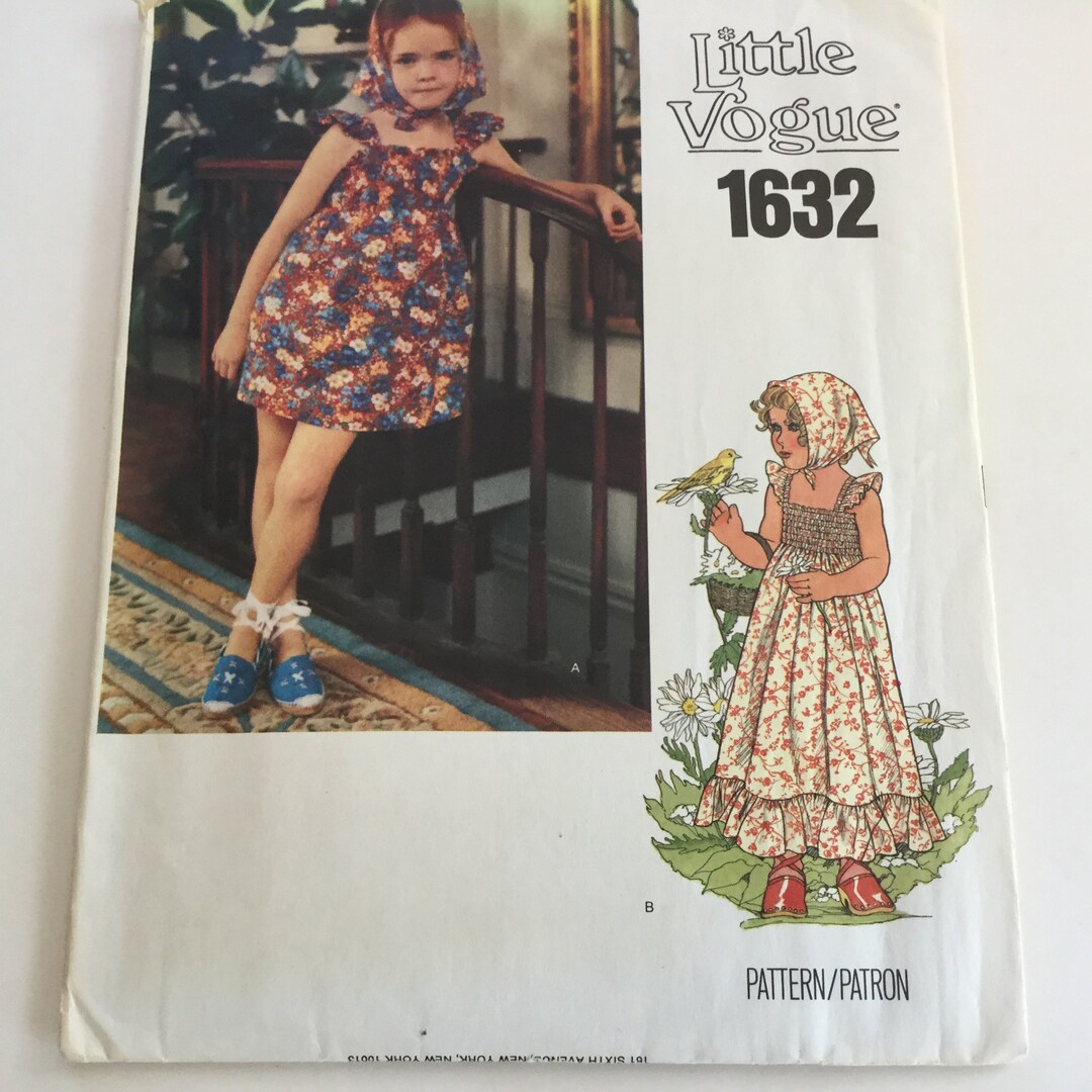 Little Vogue 1632 Sewing Patterns Vintage Collectible Uncut - Etsy