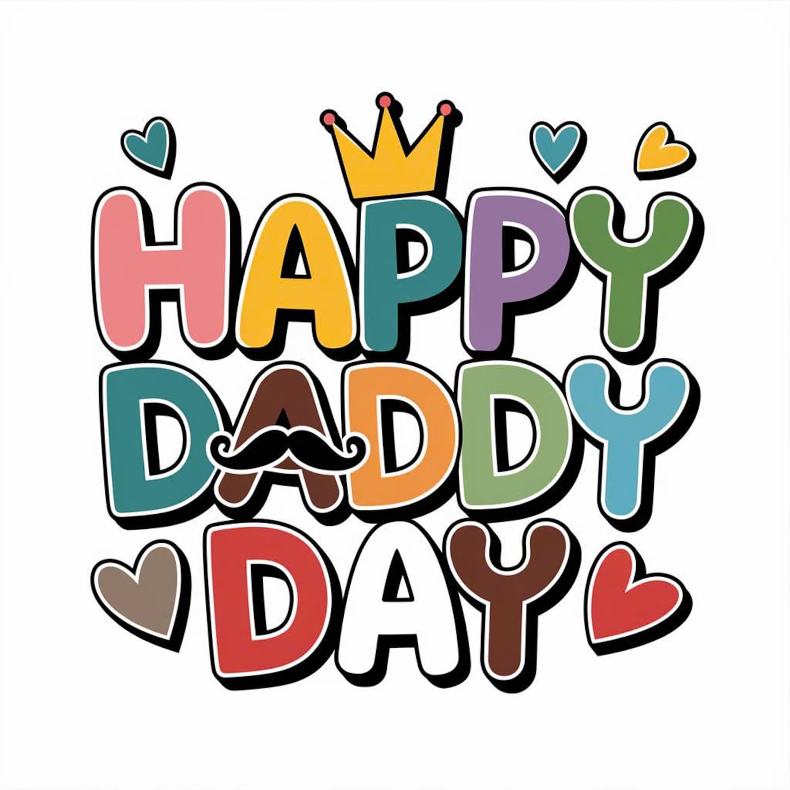 Happy Daddy Day PNG Text, Father Day Png, Gift for Father Day - Etsy