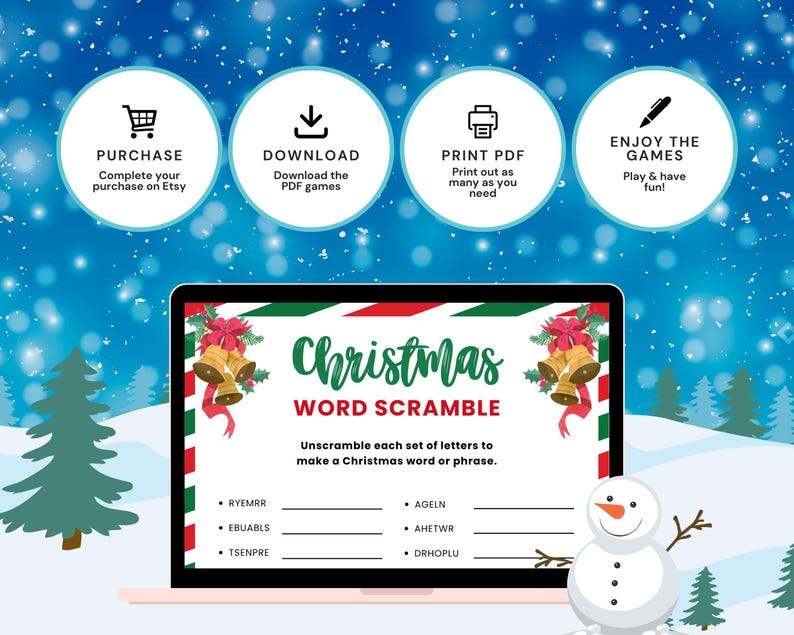 Winter Christmas Party Games for Adults, Office Party Games, Holiday ...