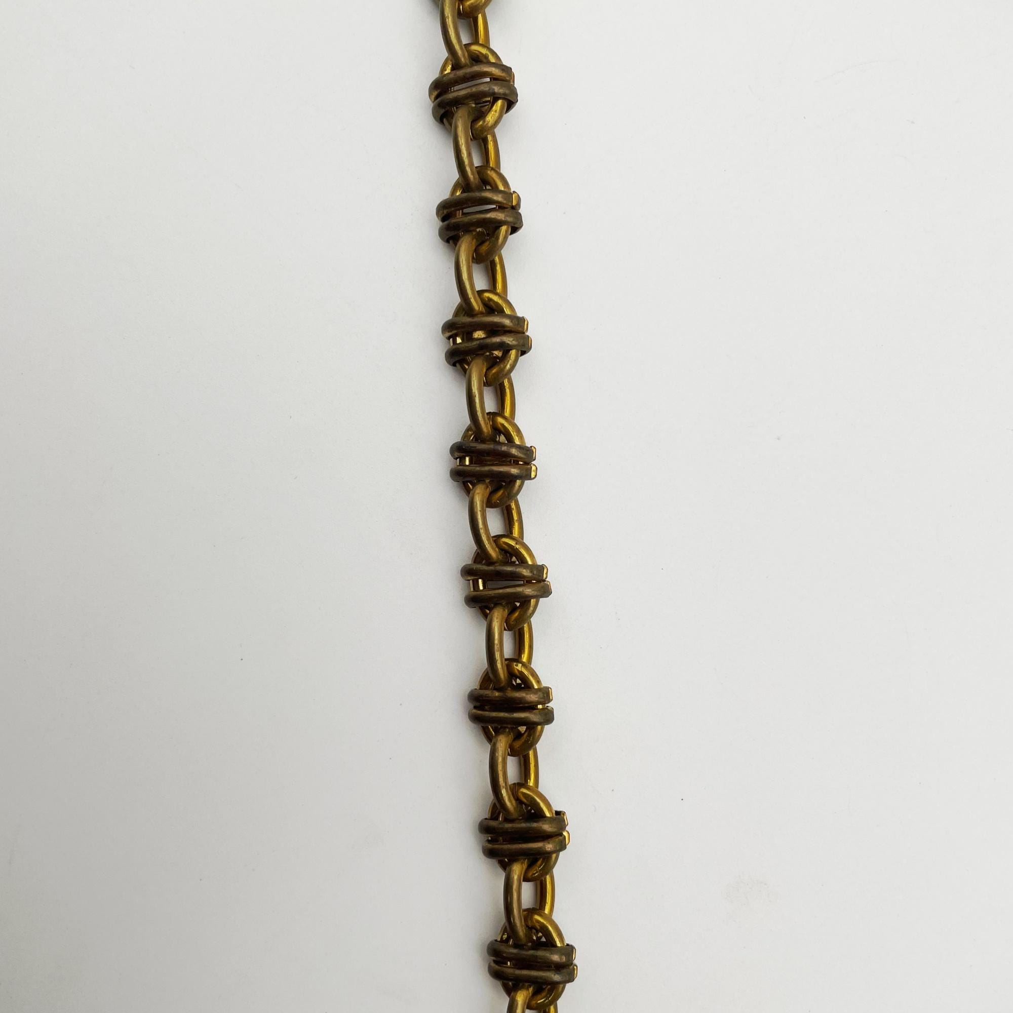 Vintage Byzantine Chain in Antique Bronze - Hand-woven Textured Jewelry ...