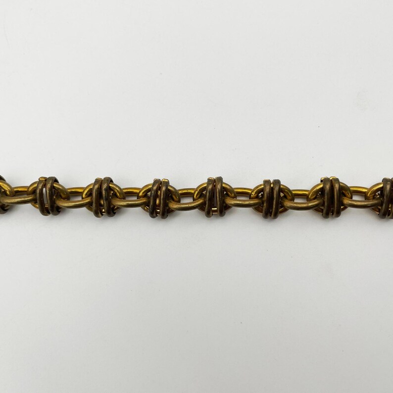 Vintage Byzantine Chain in Antique Bronze - Hand-woven Textured Jewelry ...