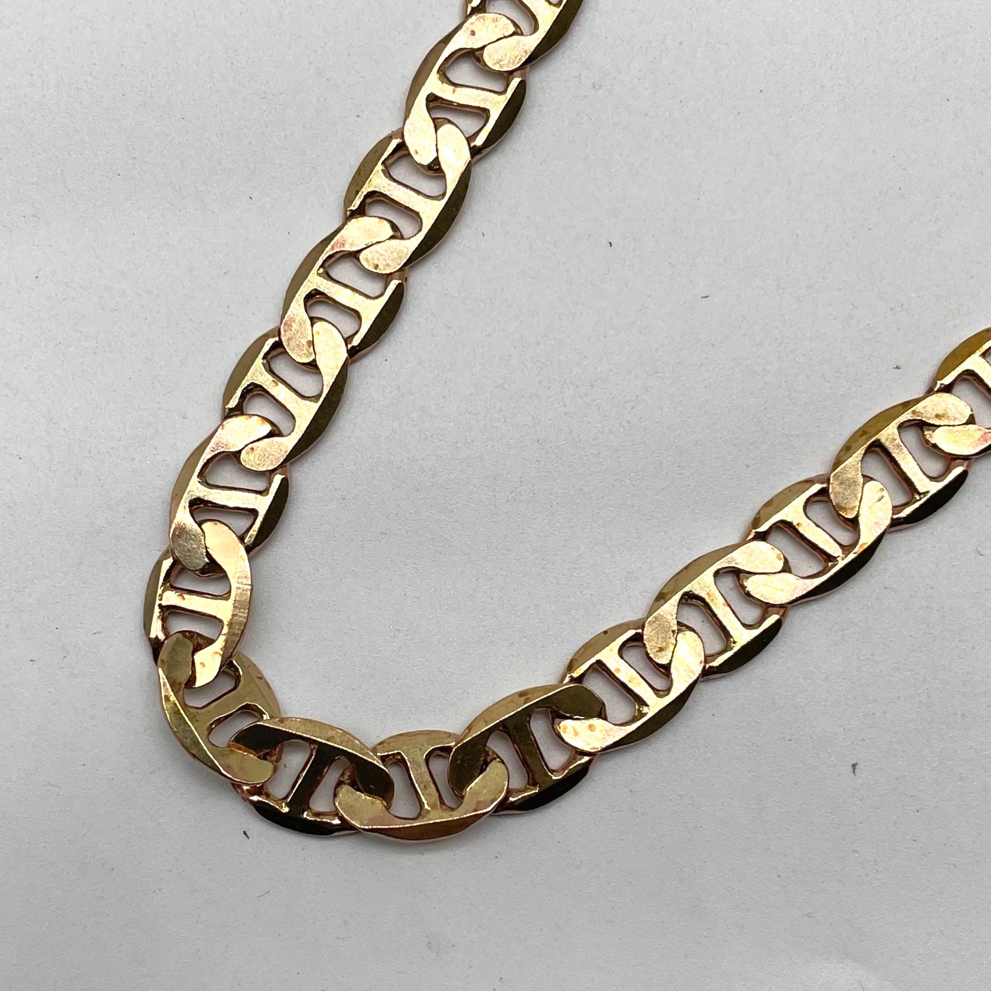 Retro Solid Brass Mariner Chain Textured Metal Jewelry - Etsy