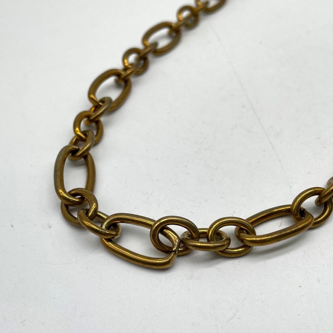 Smooth Mixed Link Antique Brass Chain - Understated Luxury for Everyday ...