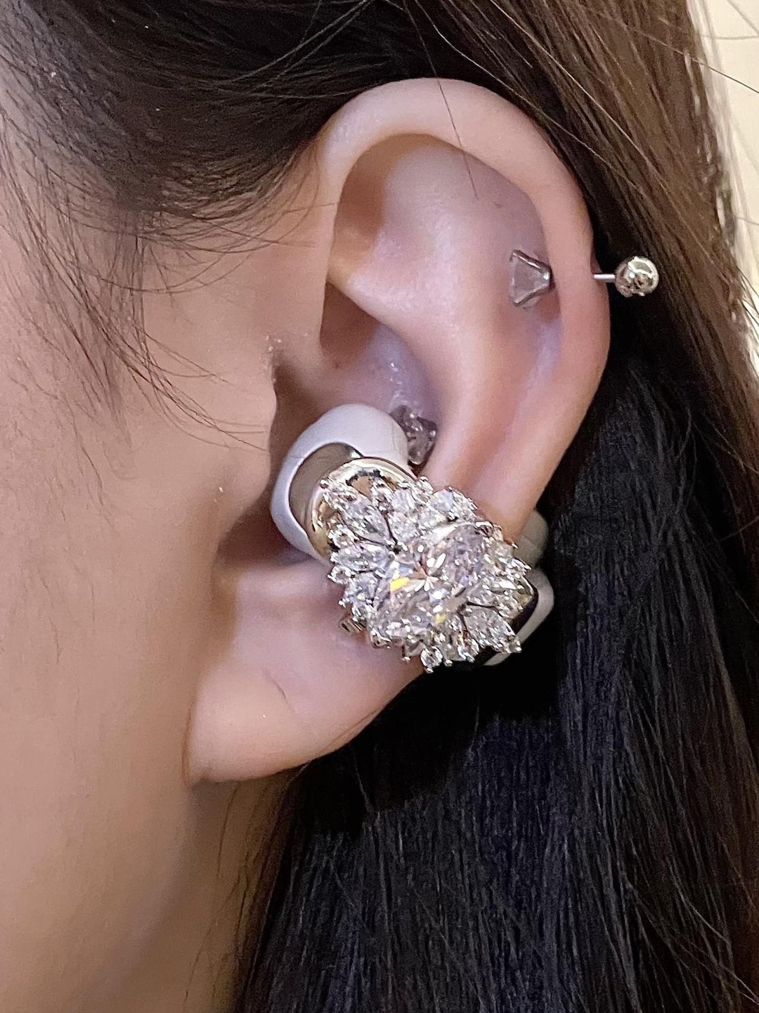 Bose Ultra Open Diamond Earbud Jewelry, Crystal Clear Elegant Zircon ...