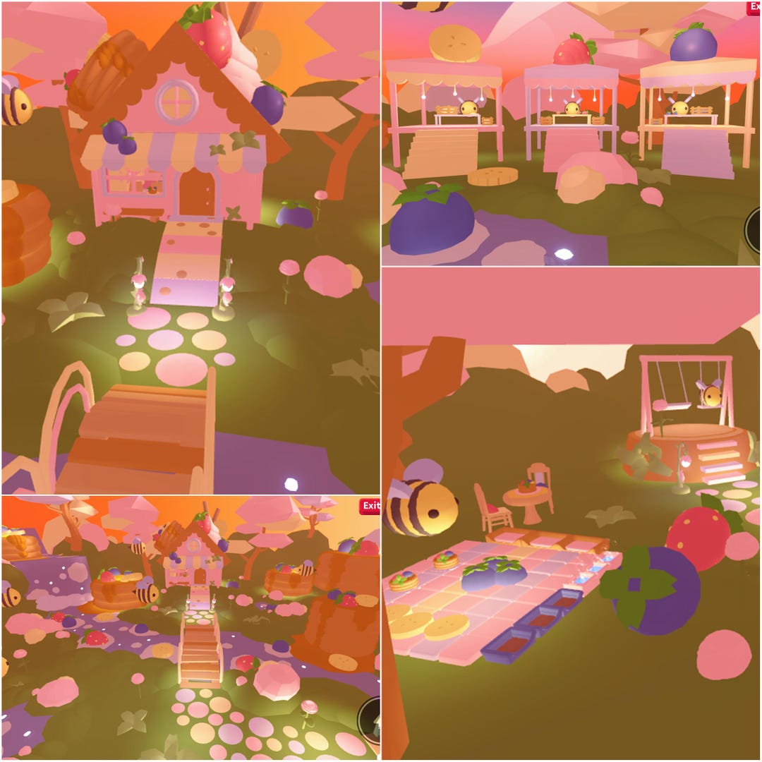 Beautiful Detailed Pancake and Bumble Bee Adopt Me Home House Build - Etsy