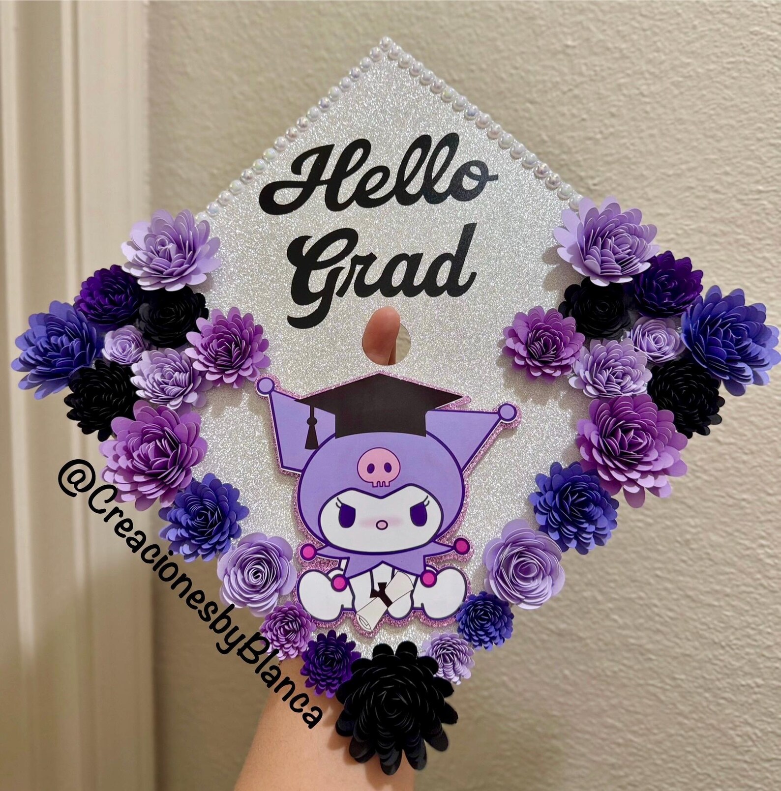 Kuromi Graduation Cap Topper, Kuromi Birrete De Graduación, 3D Topper ...