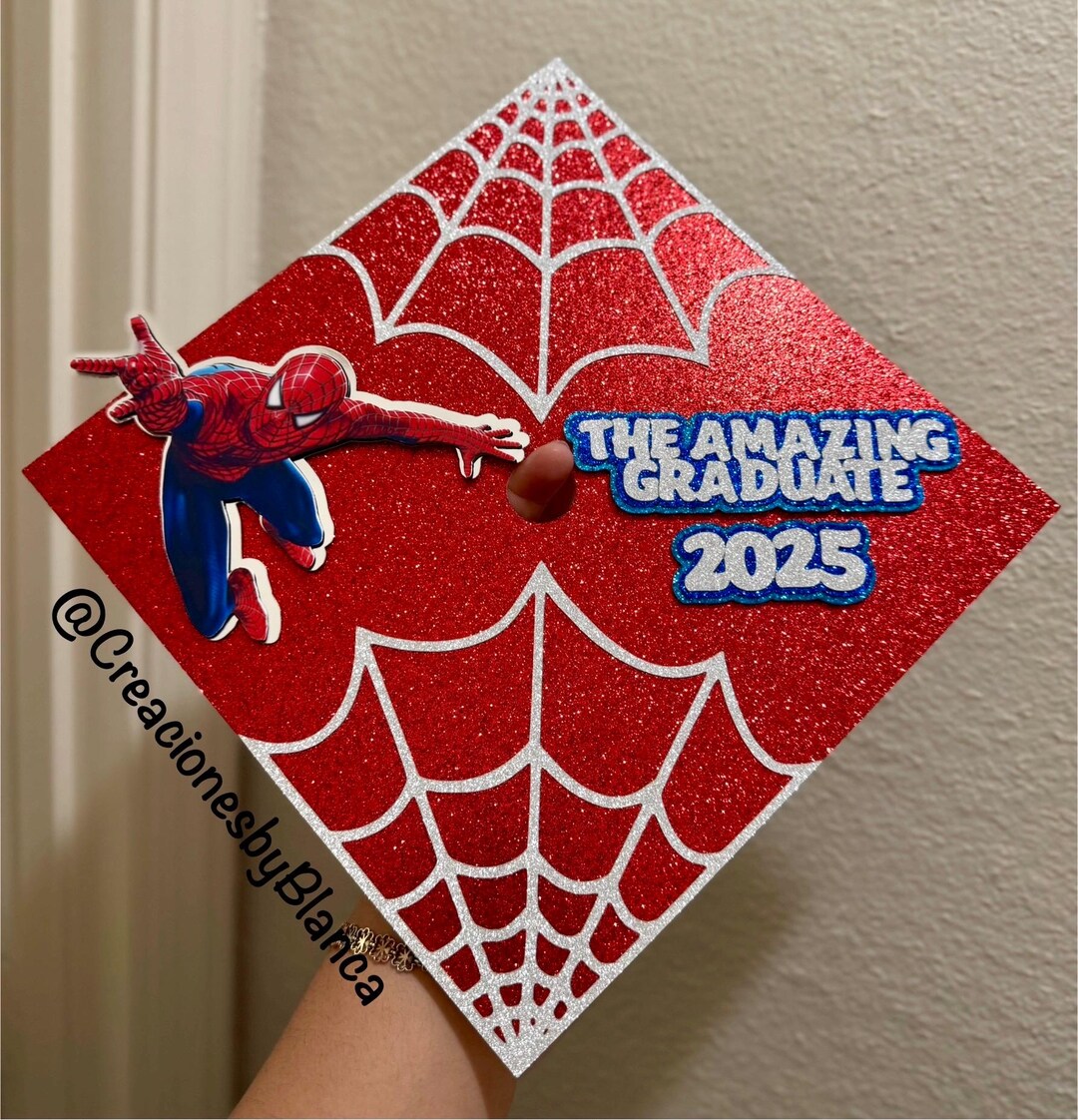 Spider Man Graduation Cap Topper, Spider Man Birrete De Graduación, 3D ...