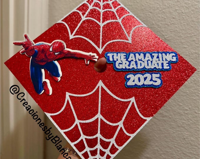 Spider Man Graduation Cap Topper, Spider Man Birrete De Graduación, 3D ...