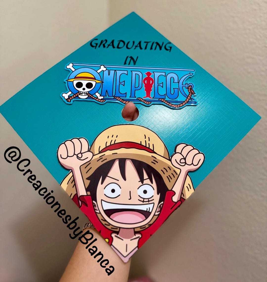 One Piece 3D Graduation Cap Topper - Etsy