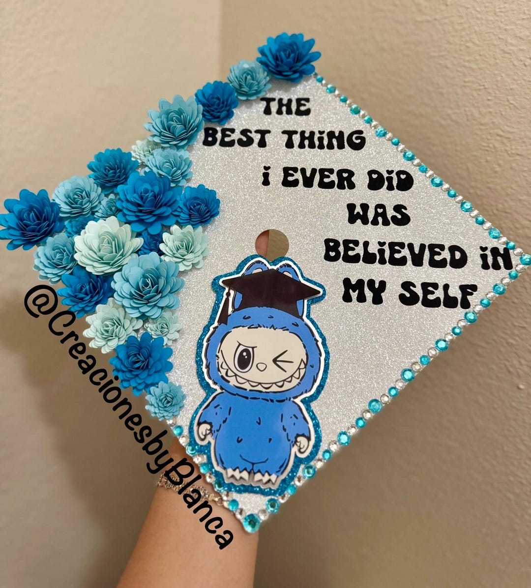 Topper Labubu Graduation Cap, Labubu Birrete de Graduación, Topper 3D ...