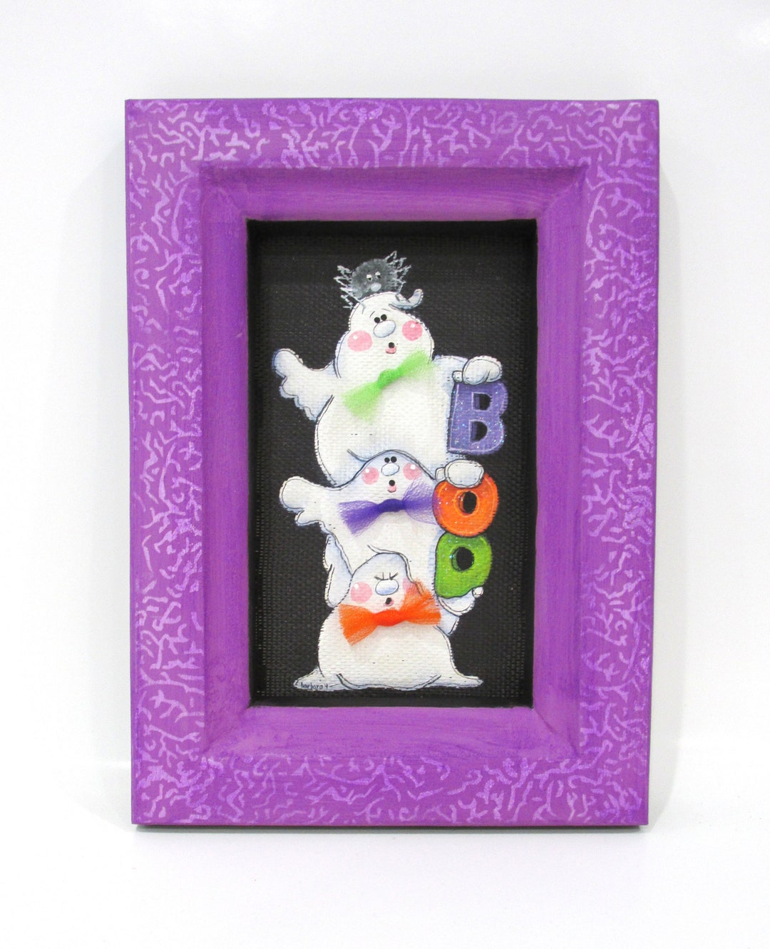 Stacked Ghosts, BOO Sign, Spider, BOO, White Ghost, Black Screening ...